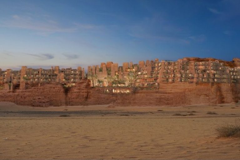 This incredible desert resort will be built into the rocks in AlUla ...